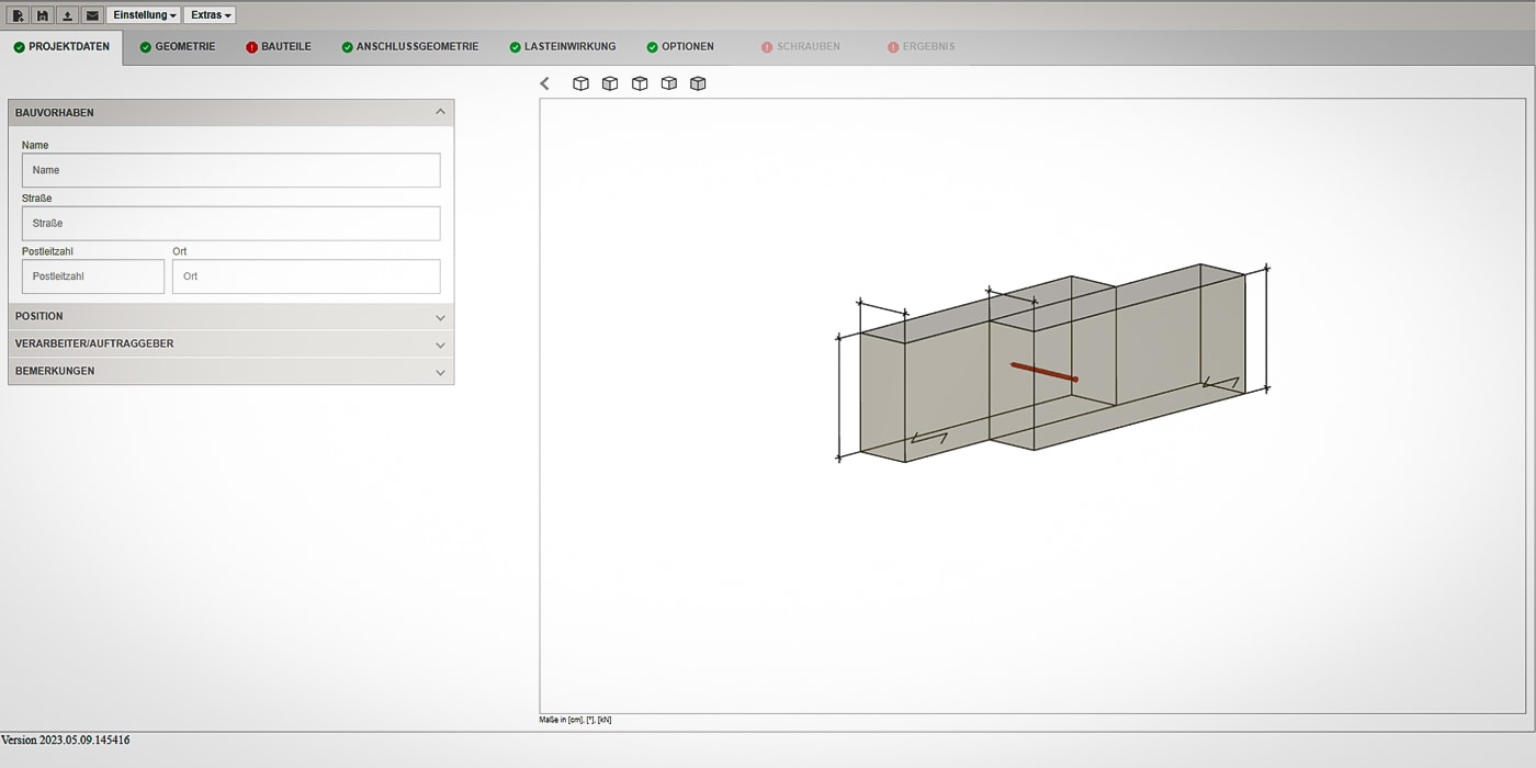Timber construction screw design software