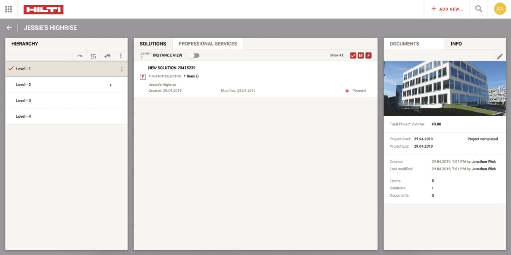 Firestop Selector - Hilti GB