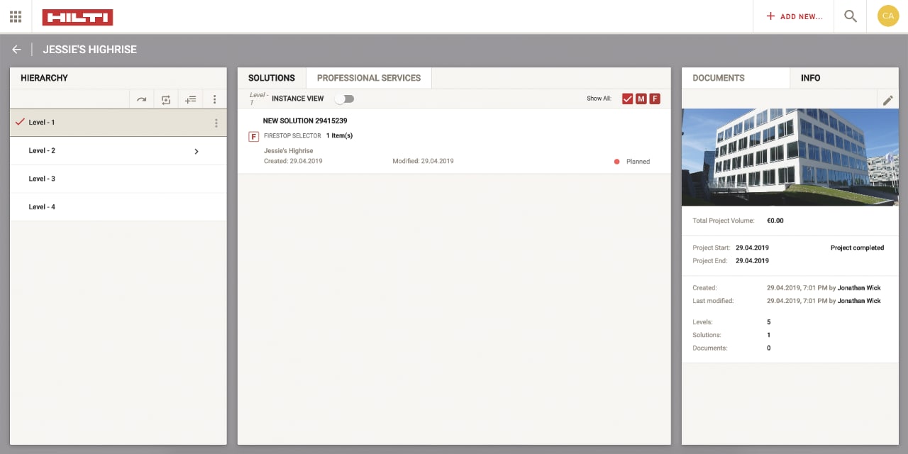 Firestop Selector - Hilti GB