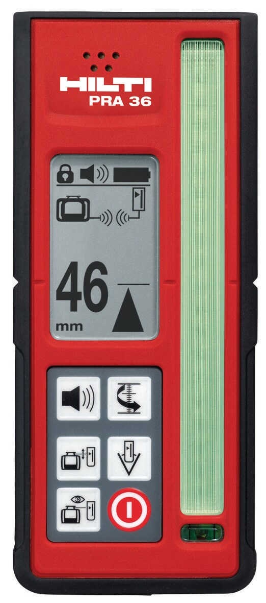 Remote contr./laser rec. PRA 36 - Receivers and target plates - Hilti GB