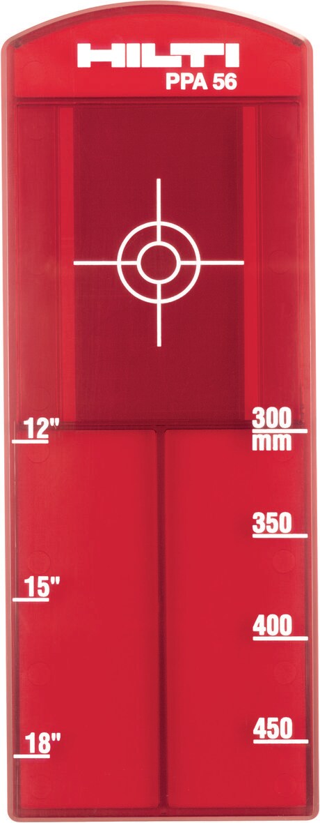 Target plate PPA 56 (CM/IN) - Receivers and target plates - Hilti GB