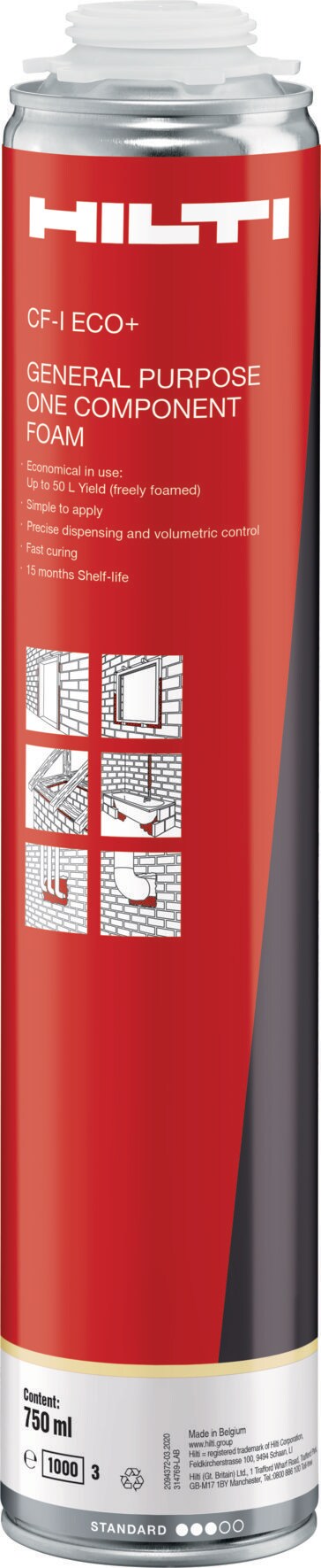 CF-I ECO+ insulating foam - Foams - Hilti GB